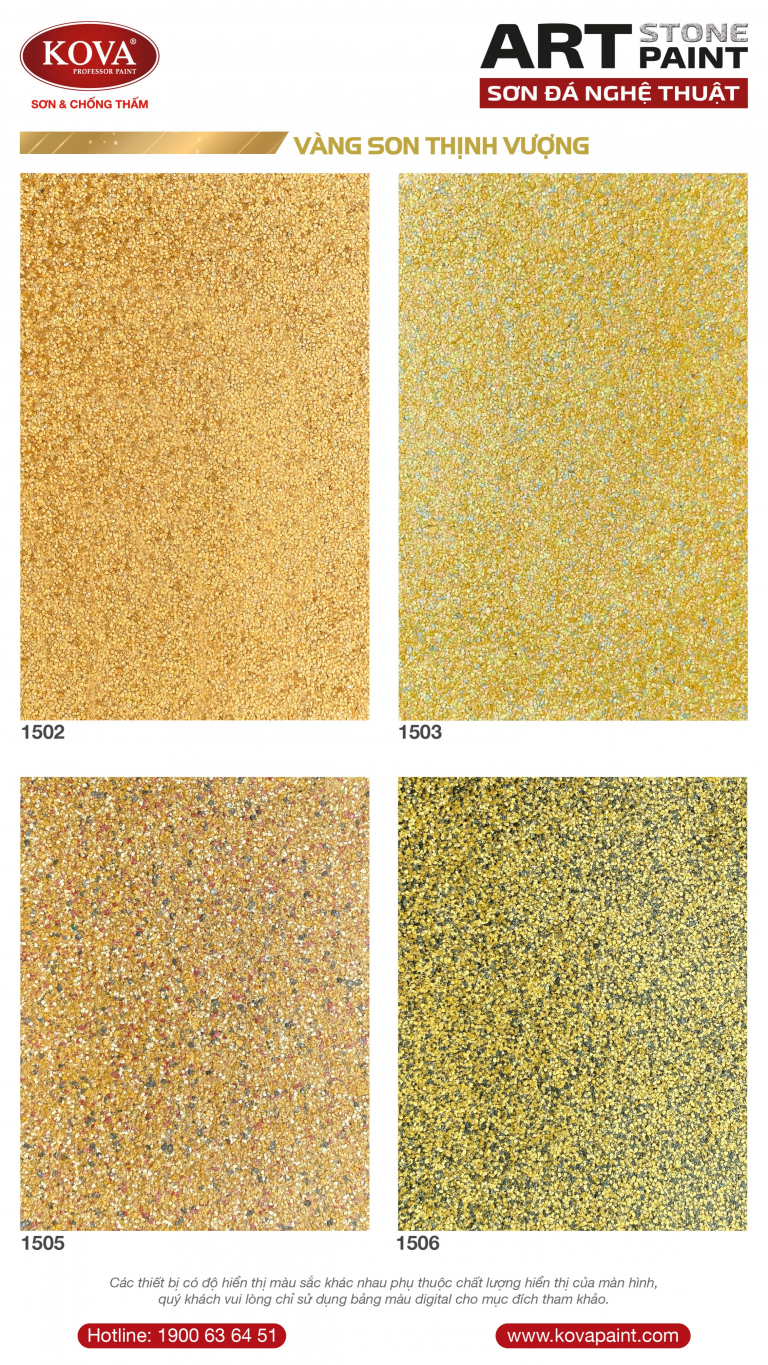 Bảng Màu Sơn Gỉa Đá Kova Art Stone Paint Mới Nhất