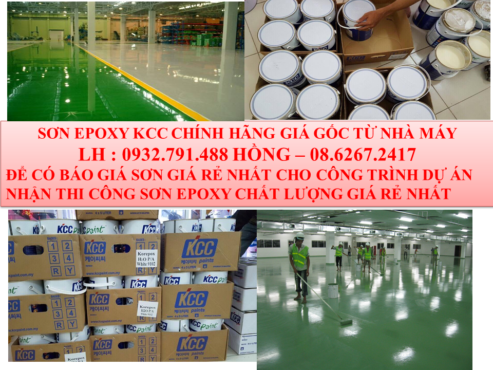 Sơn Epoxy KCC Hai Thành Phần Gía Rẻ TpHCM